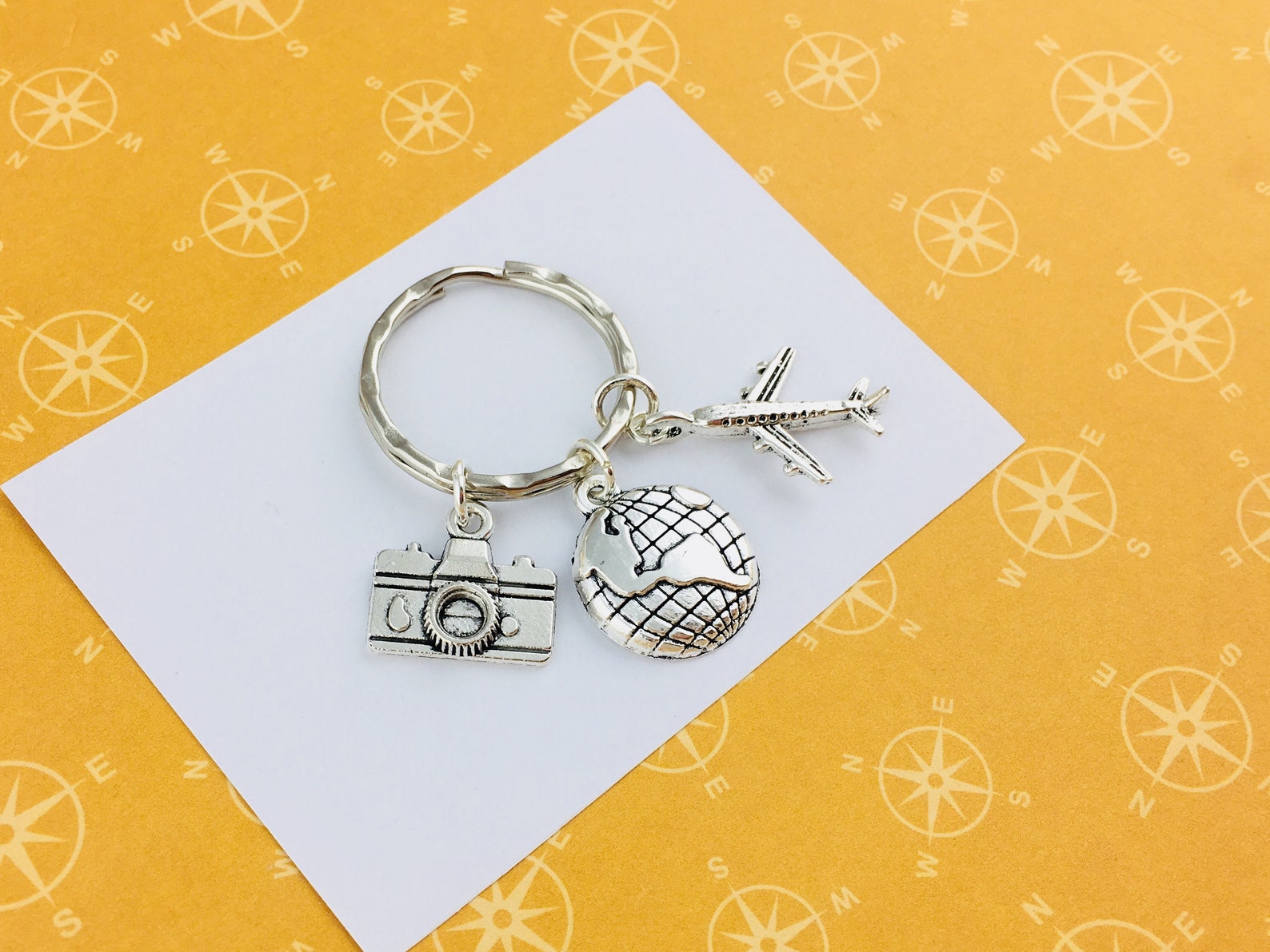 Travel Keychain, Travel Keyring, Travelling Accessory, Wanderlust ...