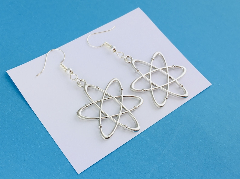 Atom Earrings, Science Earrings, Space Earrings, Physicist Gift ...