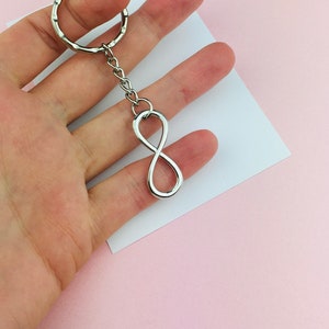 Infinity Keychain, Eternity Symbol Keyring, Couples Gifts Housewarming ...