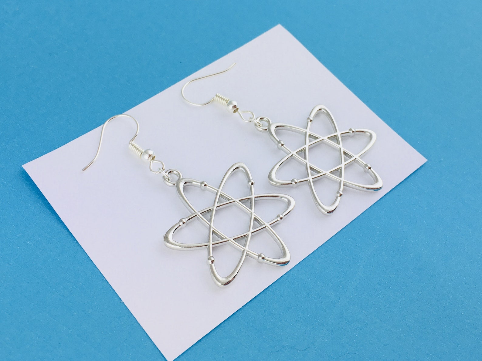 Atom Earrings Science Earrings Space Earrings Physicist | Etsy