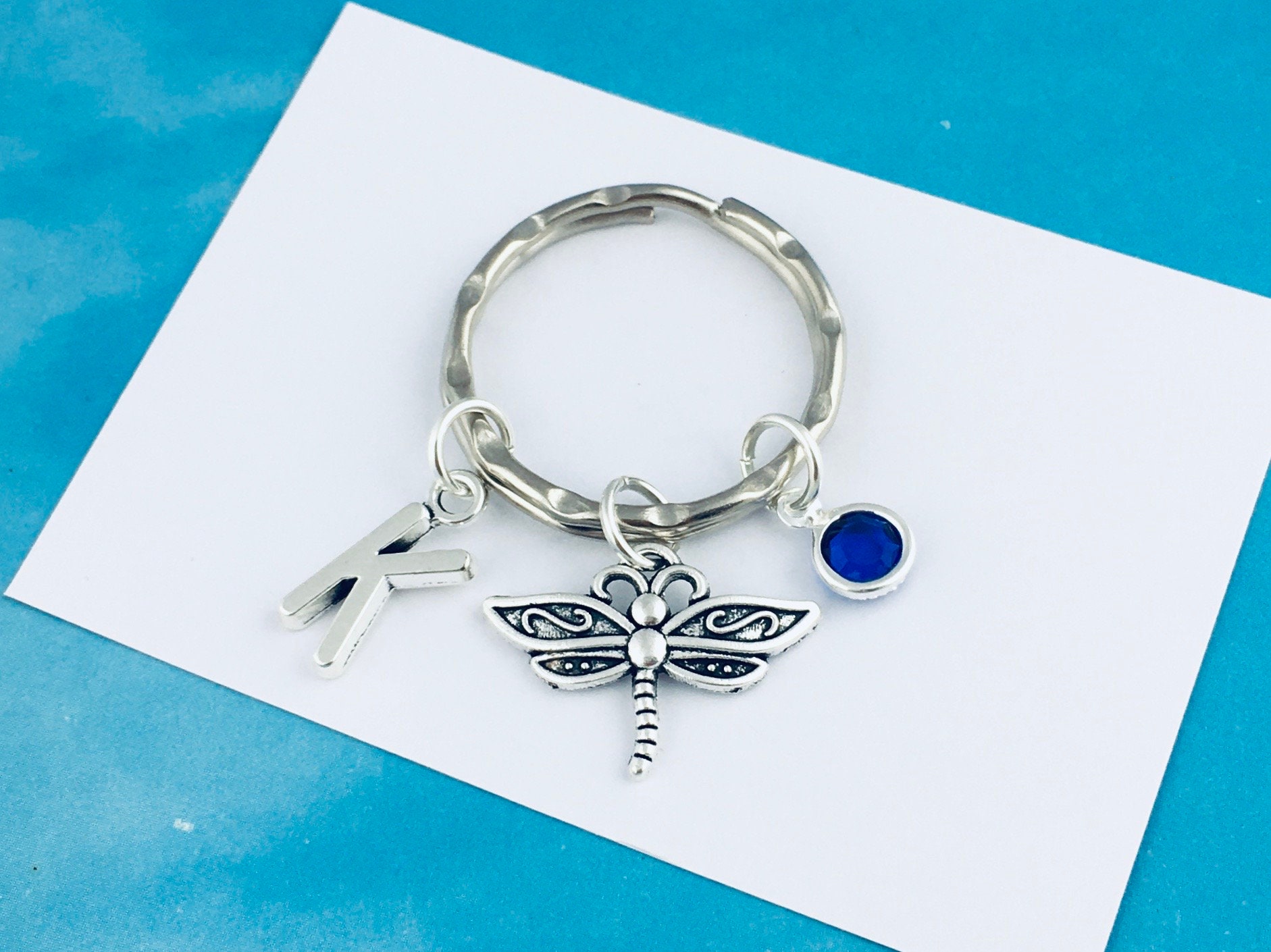Personalised Dragonfly Keyring Dragonfly Gift Personalized - Etsy UK