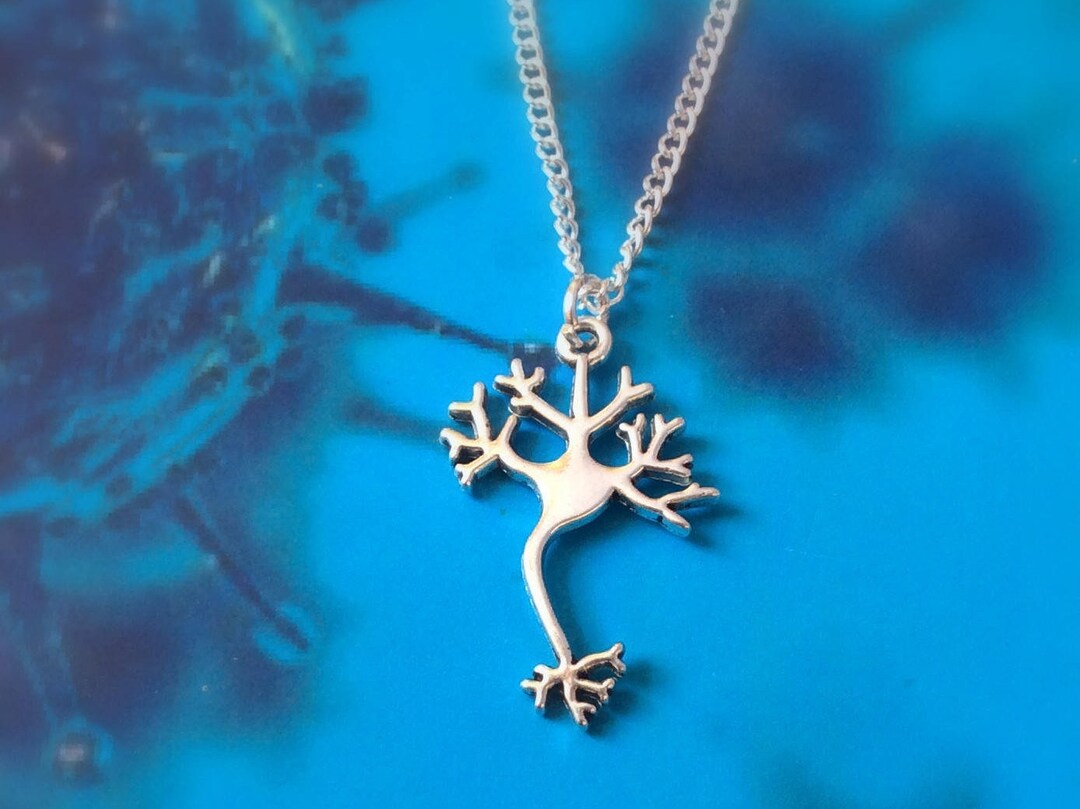 Neuron Necklace, Neuroscience Gift, Neurology Necklace, Science Jewelry ...