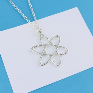 Atom Necklace, Science Necklace, Scientist Gift, Science Jewellery ...