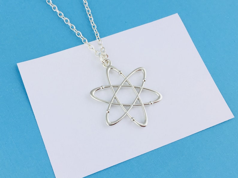 Atom Necklace, Science Necklace, Scientist Gift, Science Jewellery ...