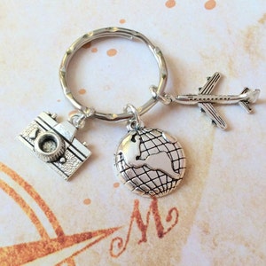 Travel Keychain, Travel Keyring, Travelling Accessory, Wanderlust ...