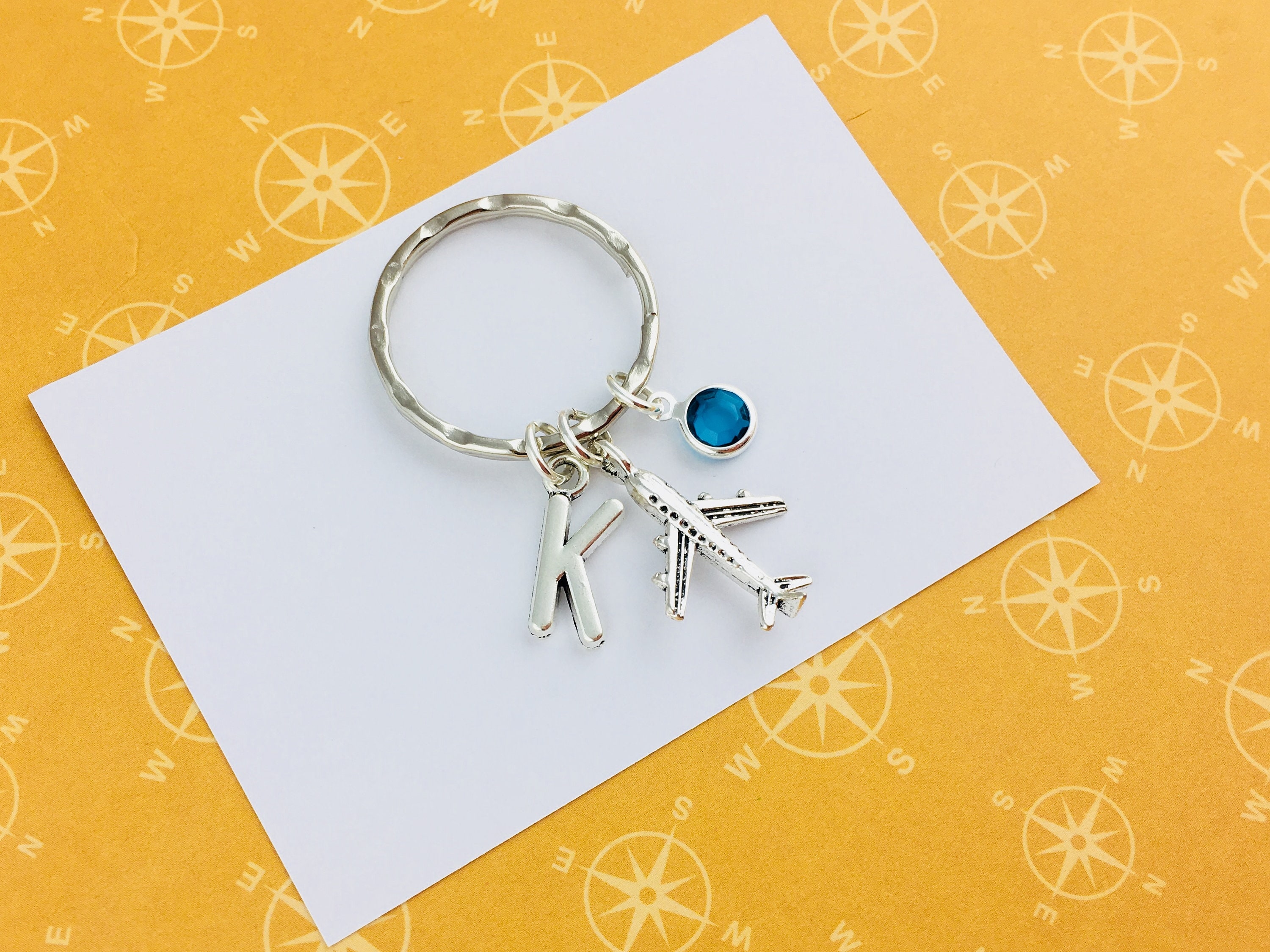 Personalised Airplane Keyring Pilot Gift Traveller Gift for - Etsy UK