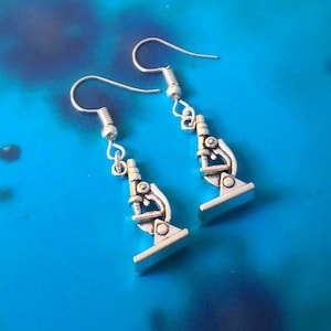 Science Earrings, Microscope Earrings, Science Jewelry Jewellery ...