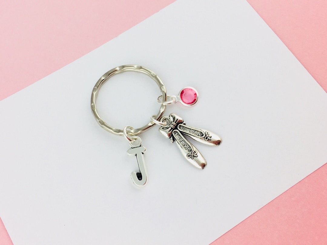 Personalised Ballet Keychain, Dancer Keyring, Ballet Slippers Gift for ...