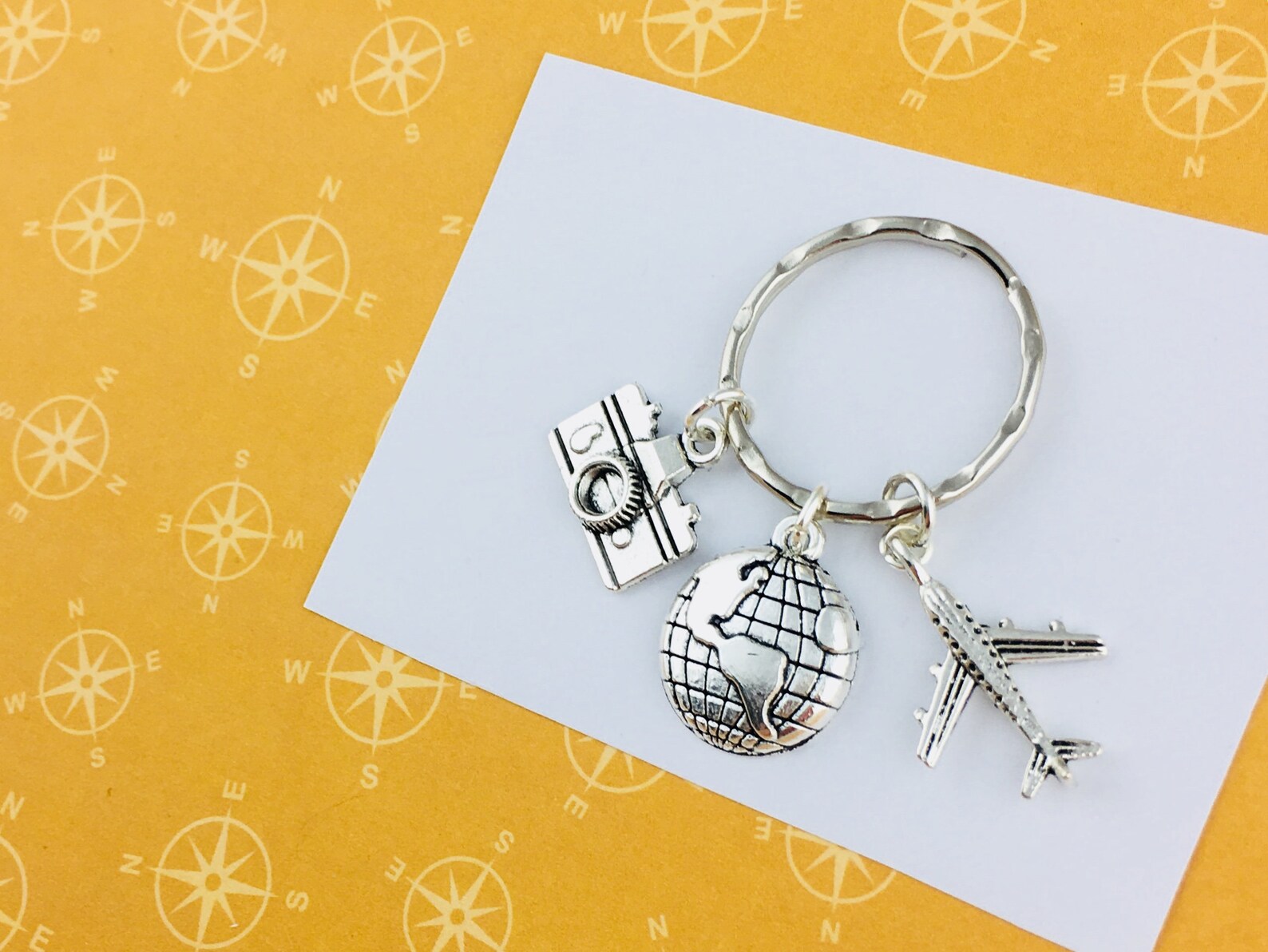 Travel Keychain, Travel Keyring, Travelling Accessory, Wanderlust ...