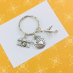 Travel Keychain, Travel Keyring, Travelling Accessory, Wanderlust ...
