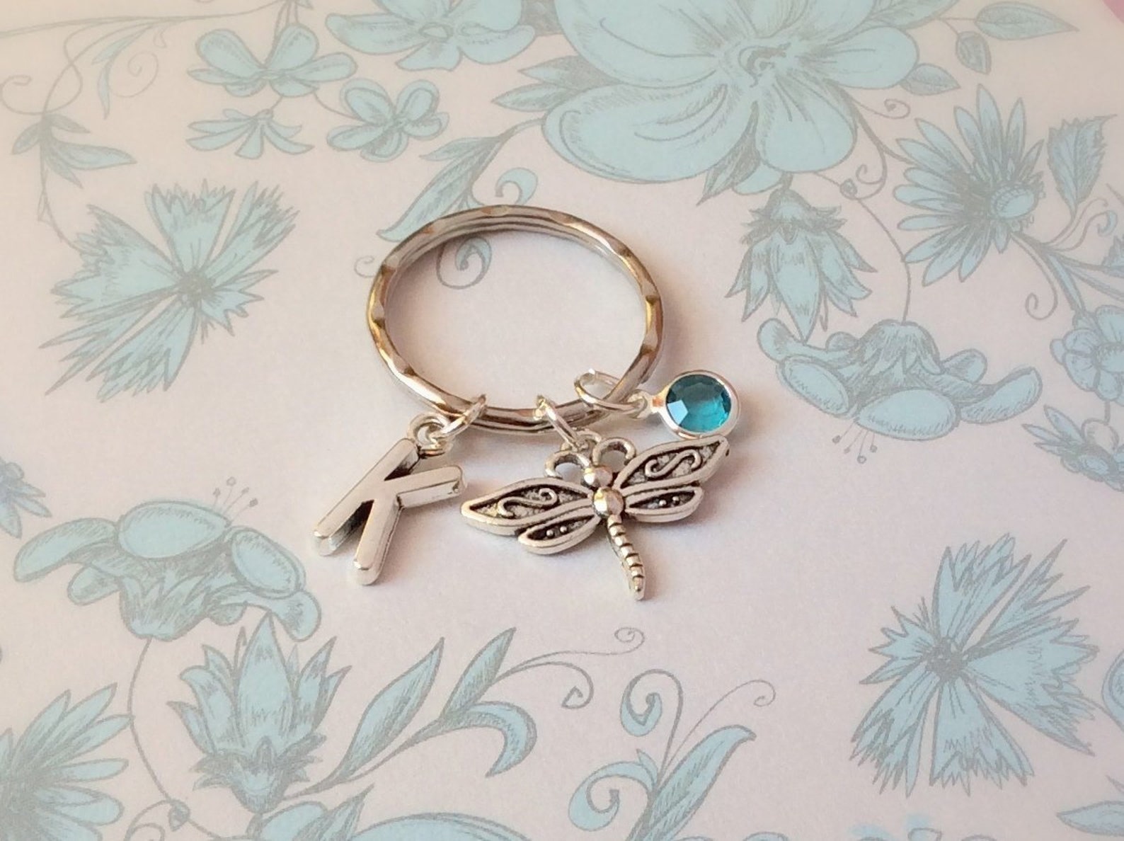 Personalised Dragonfly Keyring Dragonfly Gift Personalized | Etsy UK