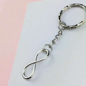 Infinity Keychain, Eternity Symbol Keyring, Couples Gifts Housewarming ...