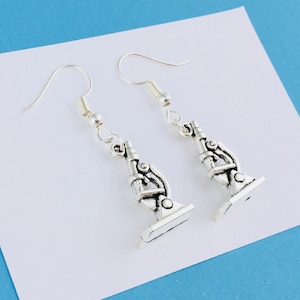 Science Earrings, Microscope Earrings, Science Jewelry Jewellery ...