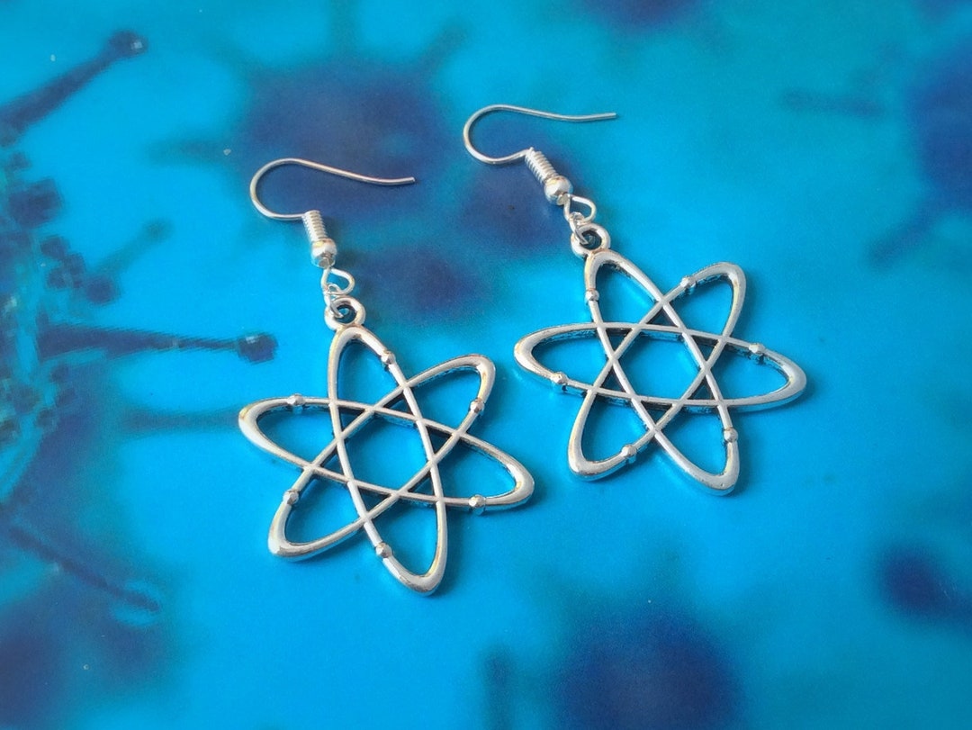 Atom Earrings, Science Earrings, Space Earrings, Physicist Gift ...