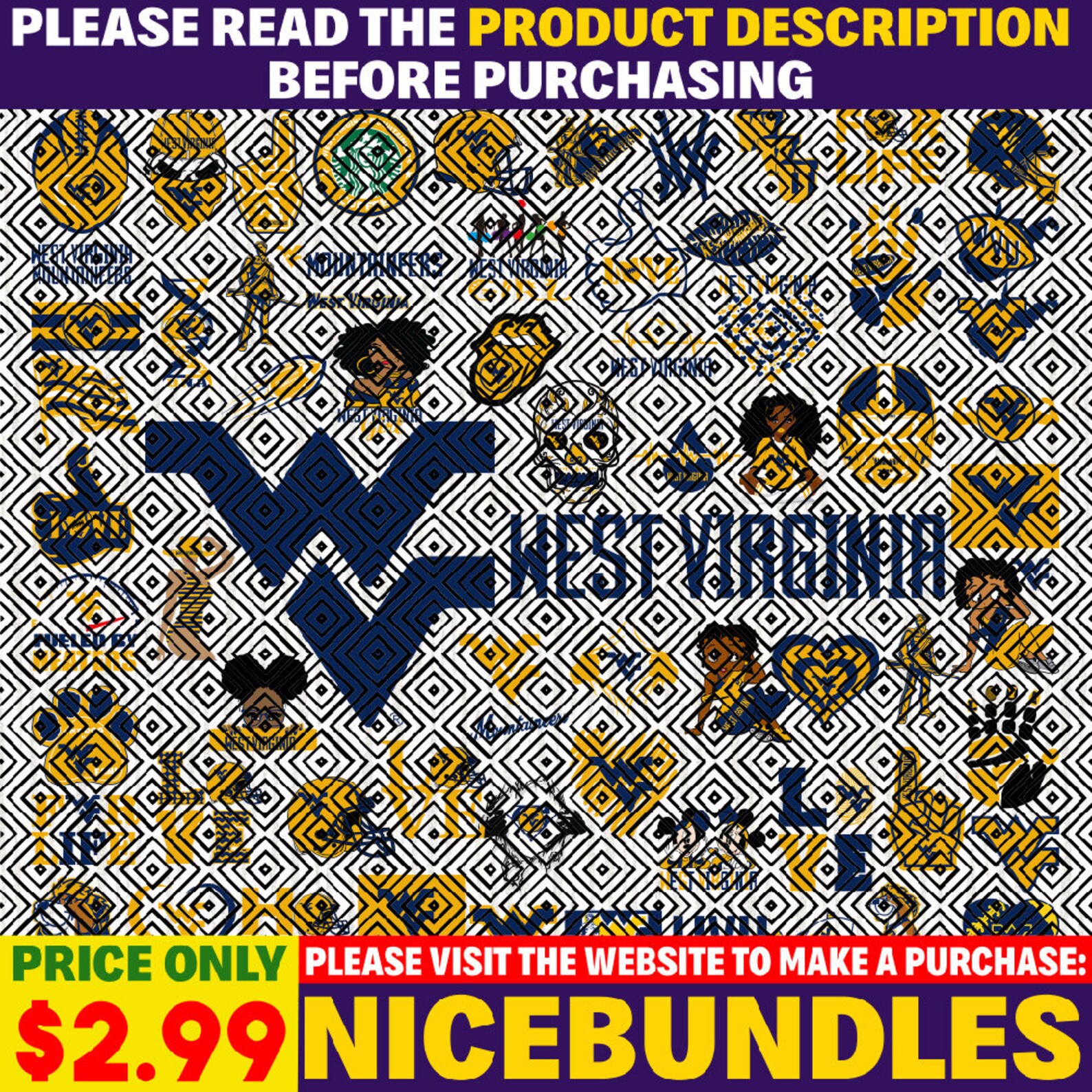 69 Files West-virginia-mountaineers Team Bundle Svg - Etsy
