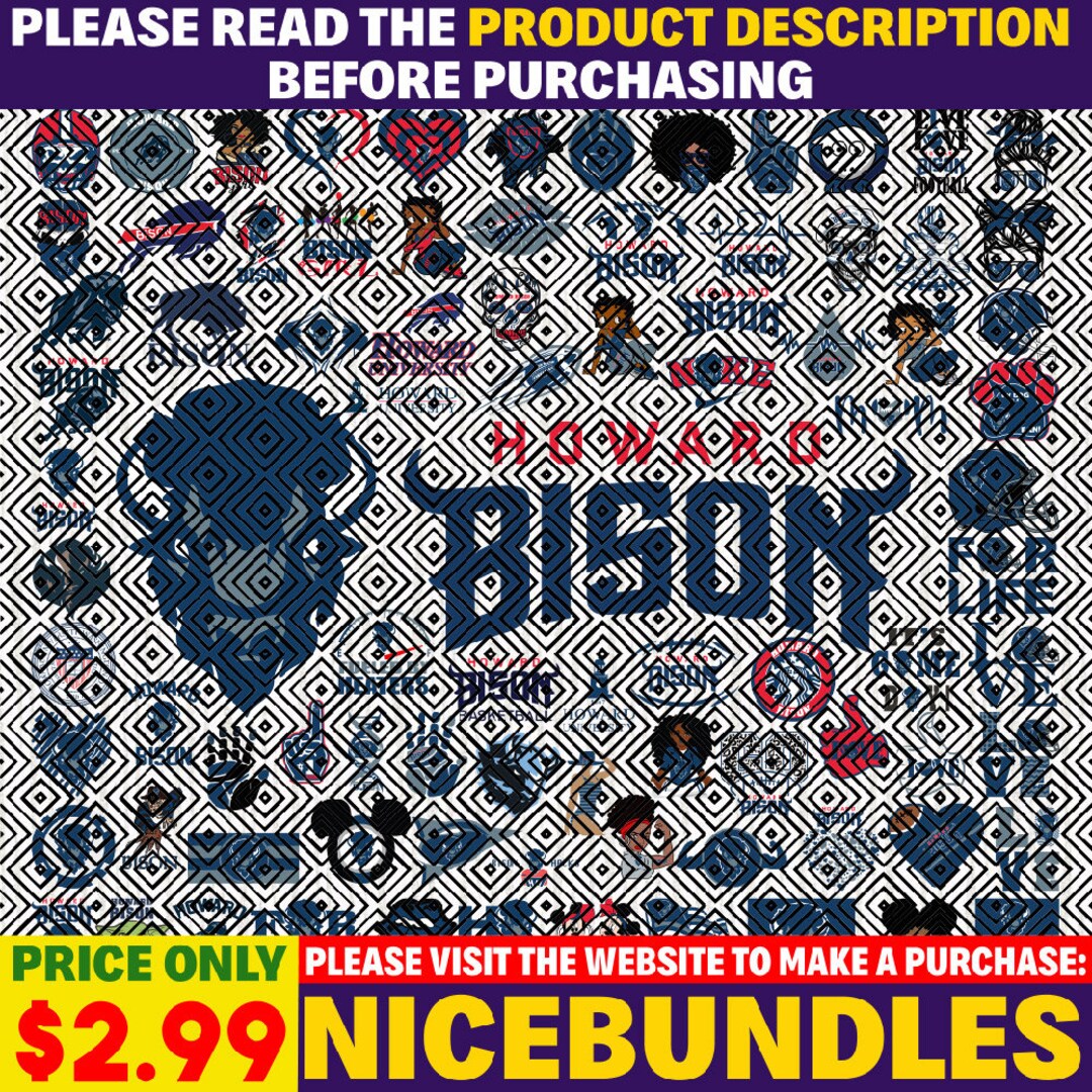 88 Files Howard-bison Team Bundle Svg Howard-bison Svg - Etsy
