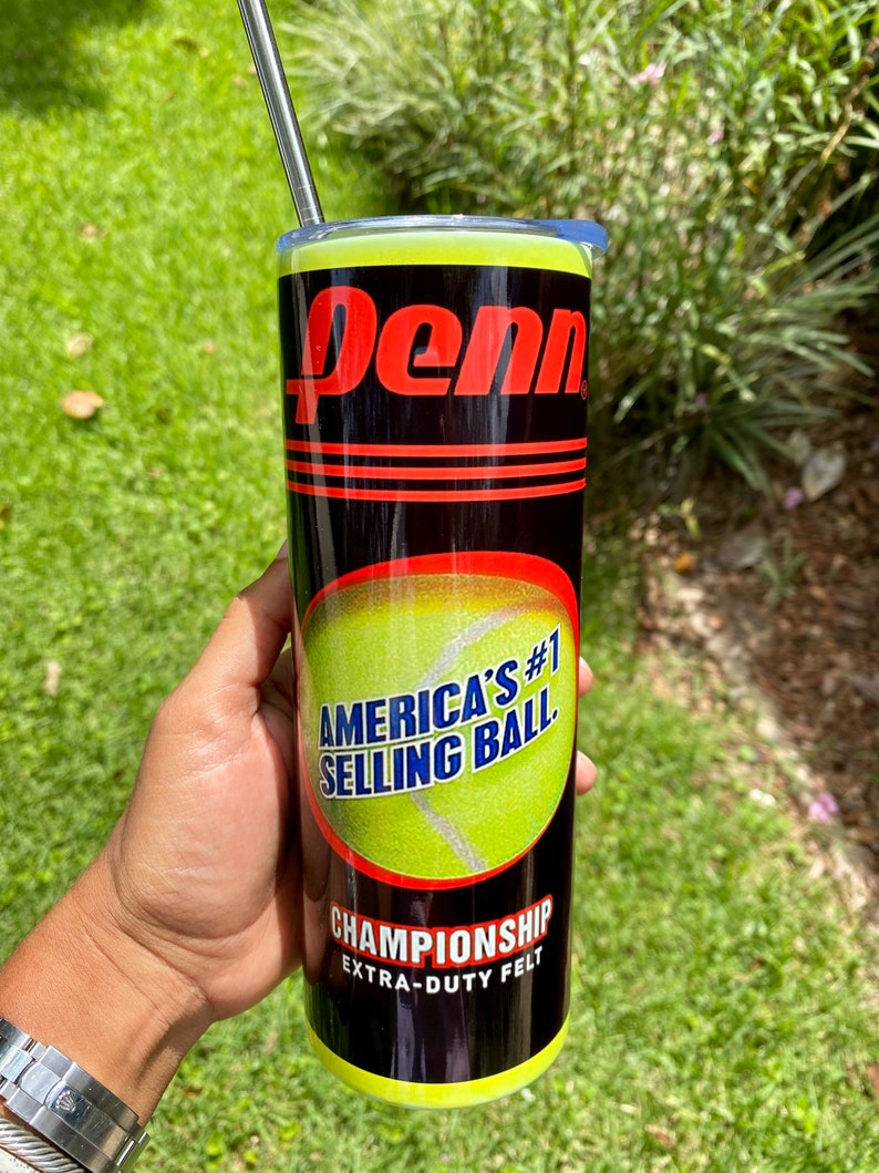 Tennis Ball Can Tennis Player Tennis Team 20 Oz Tumbler Looks Like Can ...
