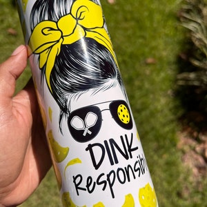 Pickleball Dink Responsibly 20oz Tumbler With Straw Perfect for the ...
