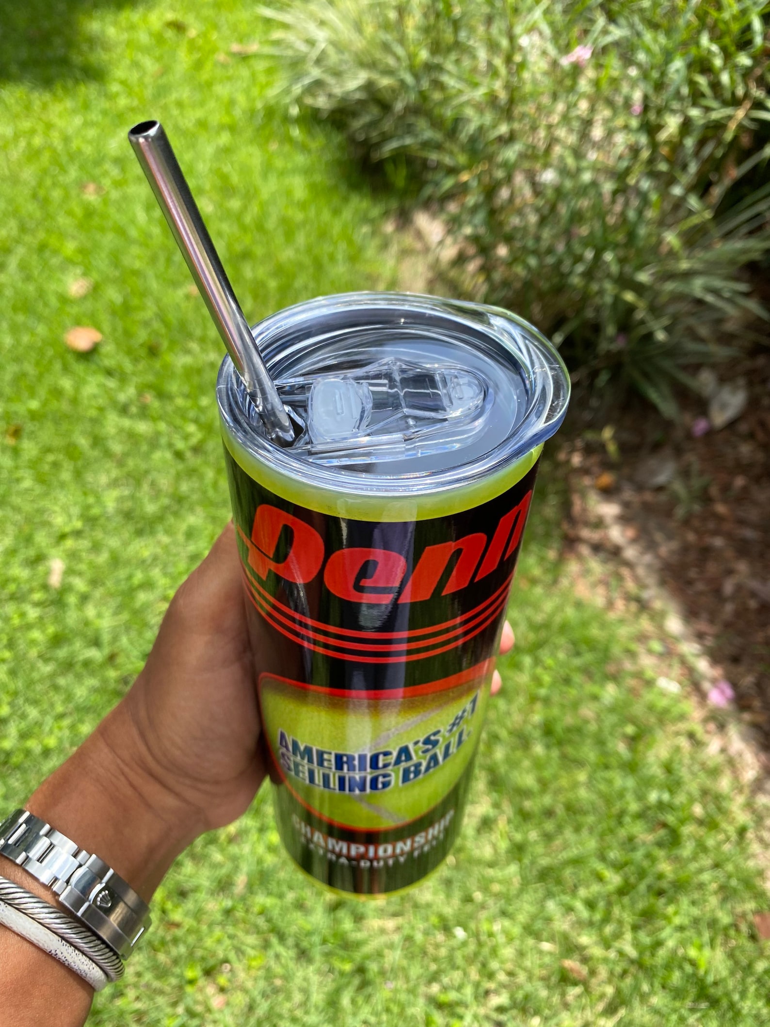 Tennis Ball Can Tennis Player Tennis Team 20 Oz Tumbler Looks Like Can ...