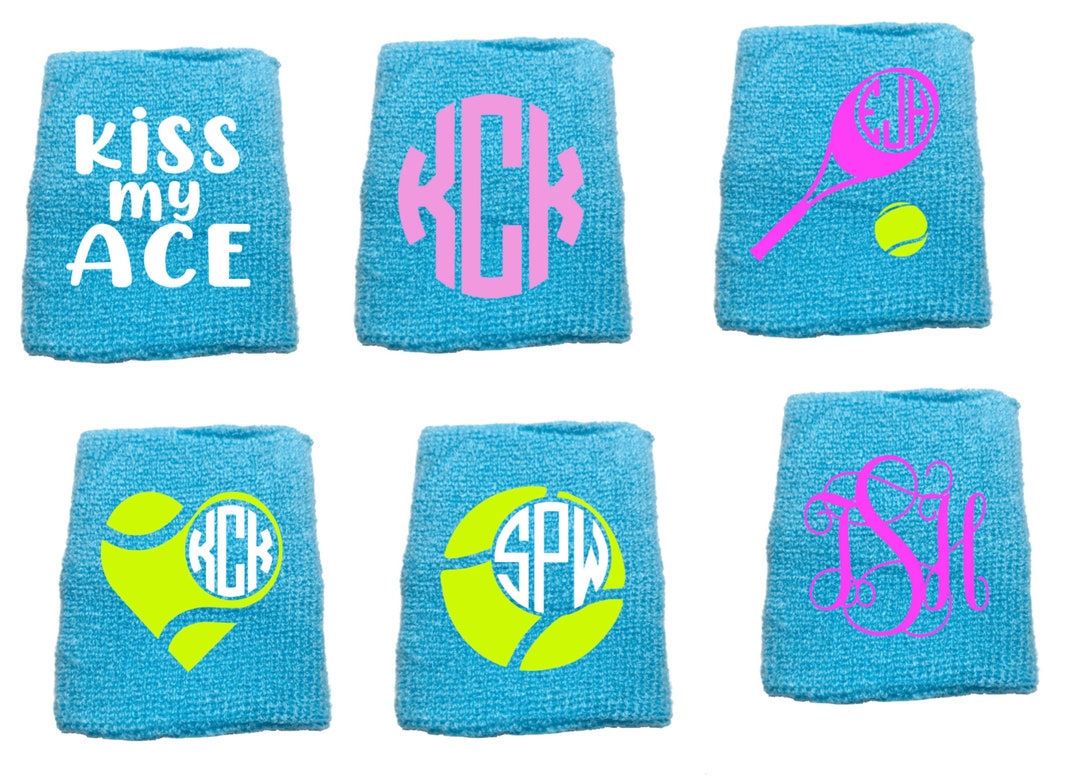 Monogram Personalized Unisex Sweatbands Wristbands Perfect for Any ...