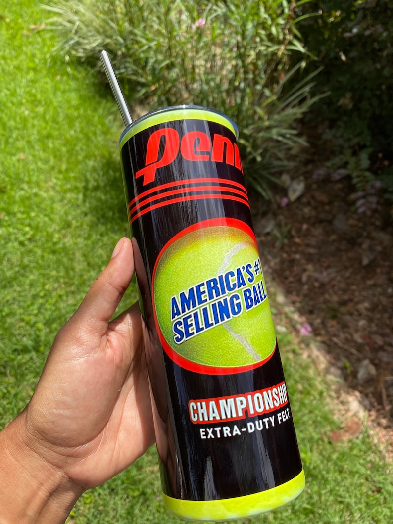 Tennis Ball Can Tennis Player Tennis Team 20 Oz Tumbler Looks Like Can ...