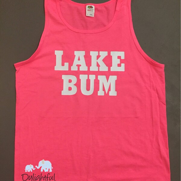 Neon Pink Tank Top - Etsy