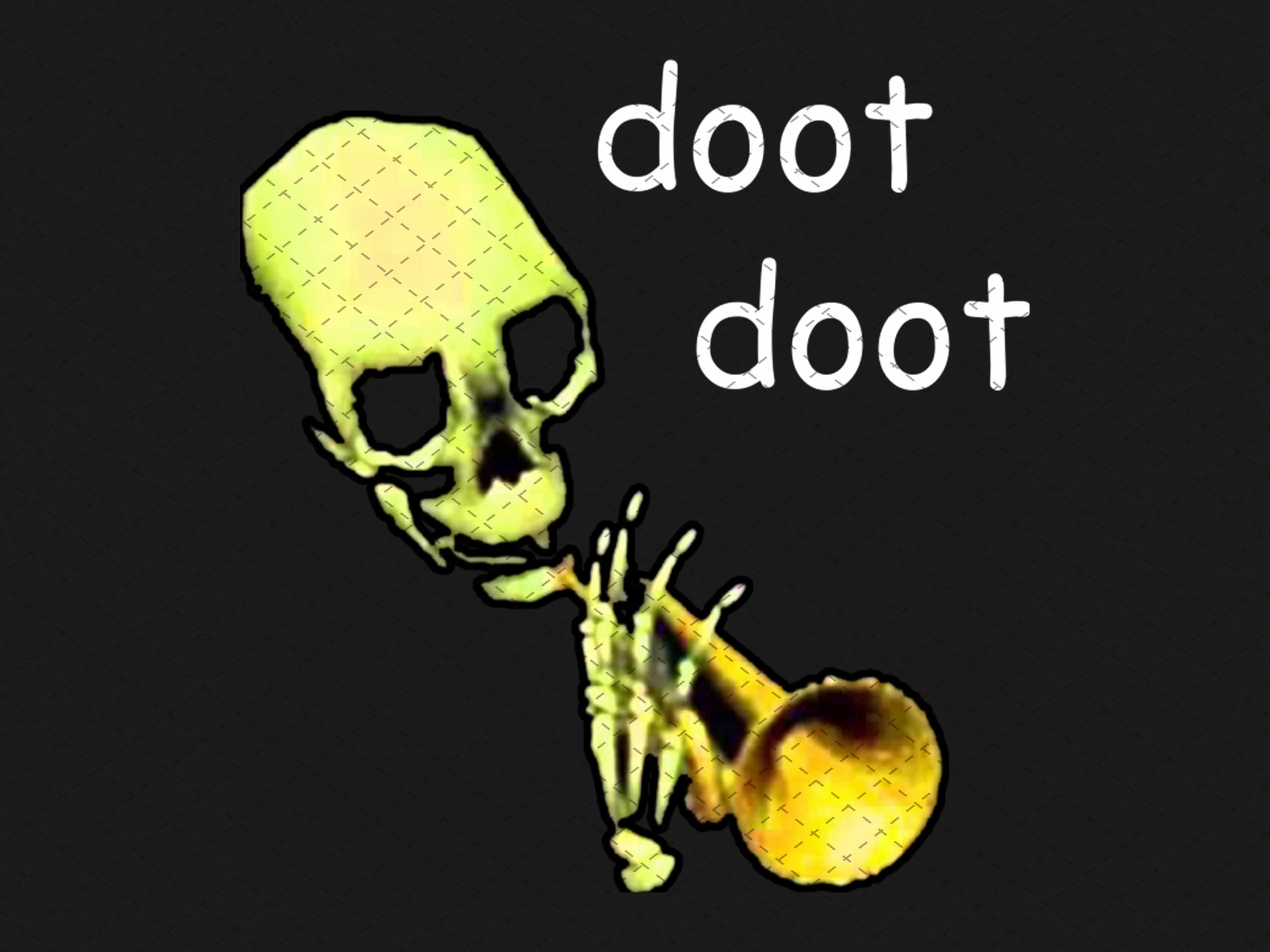 Doot Doot Saxophone Skeleton Halloween Happy Halloween | Etsy