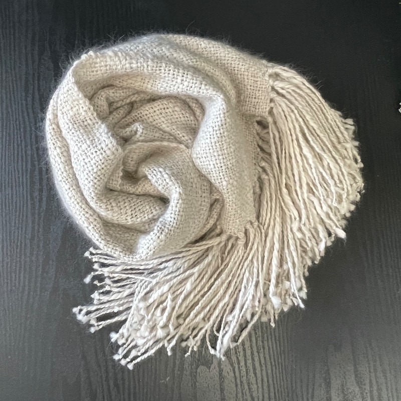 Angora Shawl Handmade - Etsy