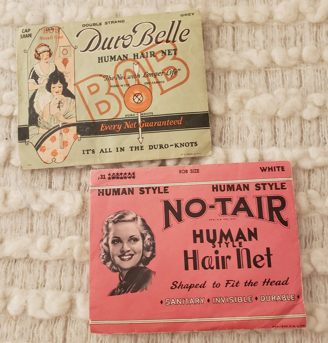 1930s Vintage No-tair Hair Net / Duro Belle Human Hair Net - Etsy