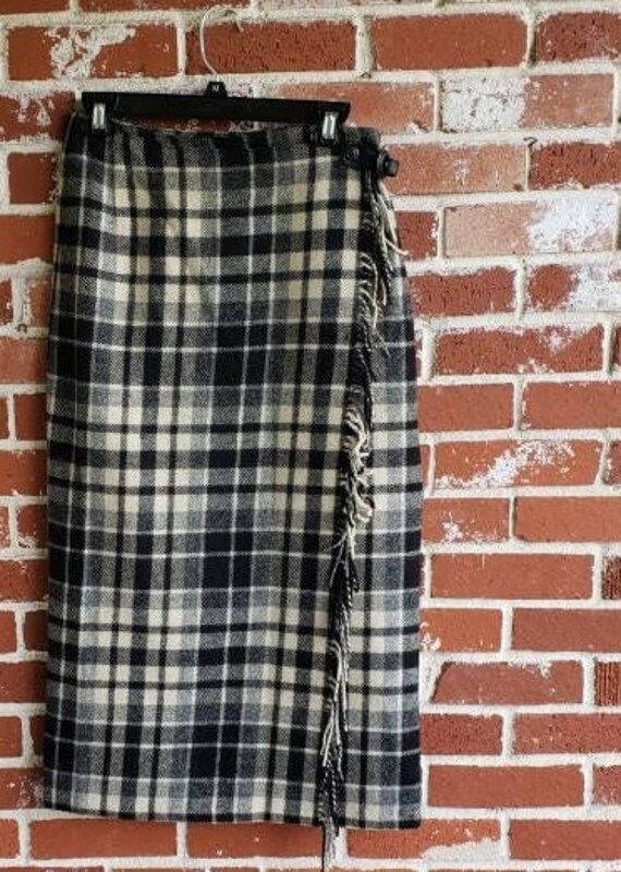 Eddie Bauer Vintage Tartan Plaid Skirt Gem
