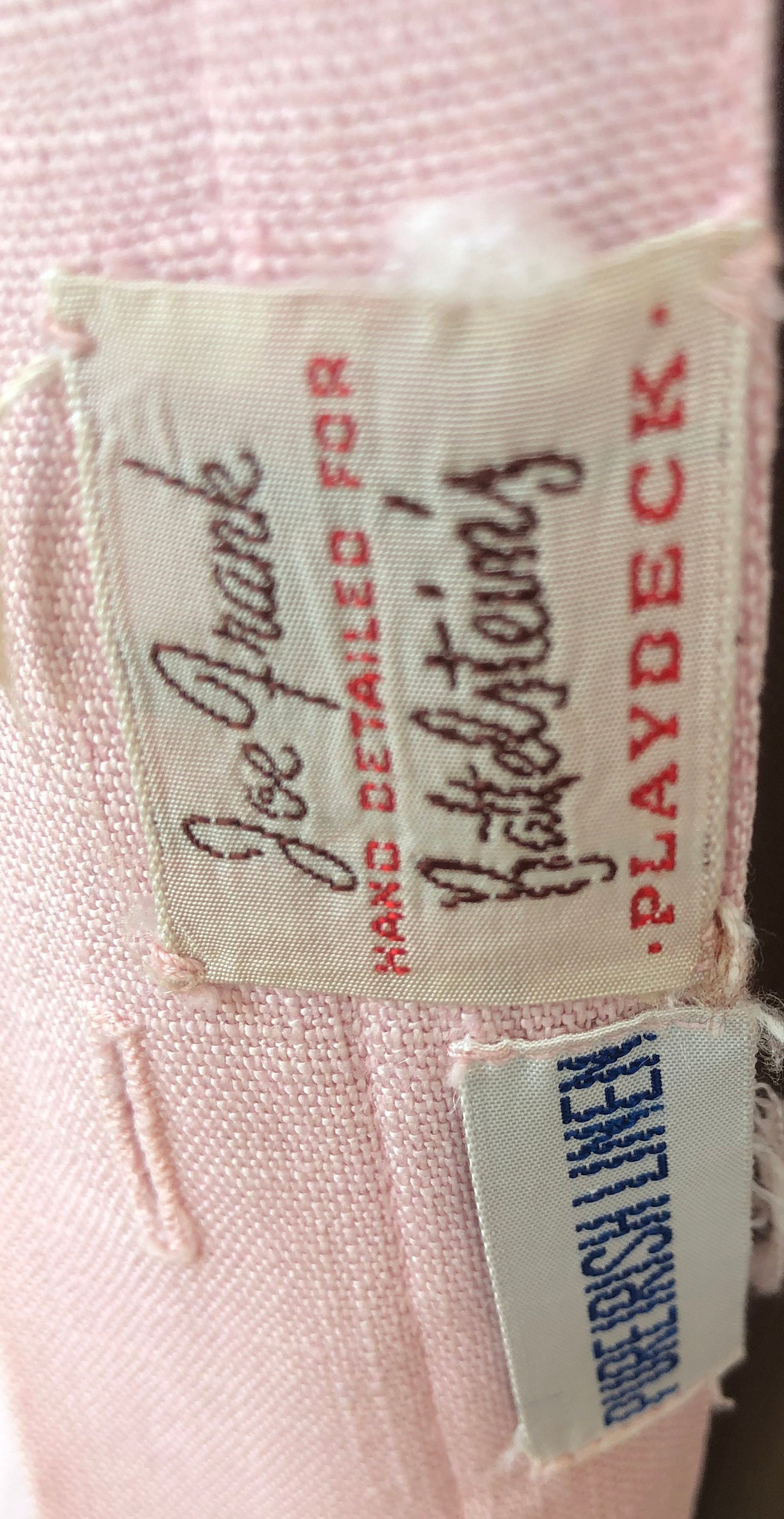 Vintage 30s/40s Pink IRISH LINEN Dress Battelsteins's S/M - Etsy UK