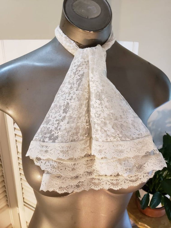 C 1920s/30s Ivory Lace Jabot - Etsy