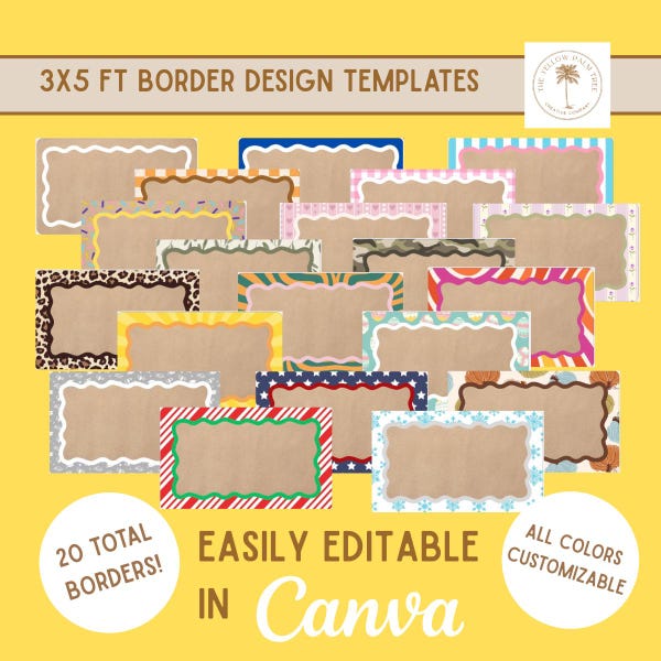 Squiggly Banner Border - Etsy