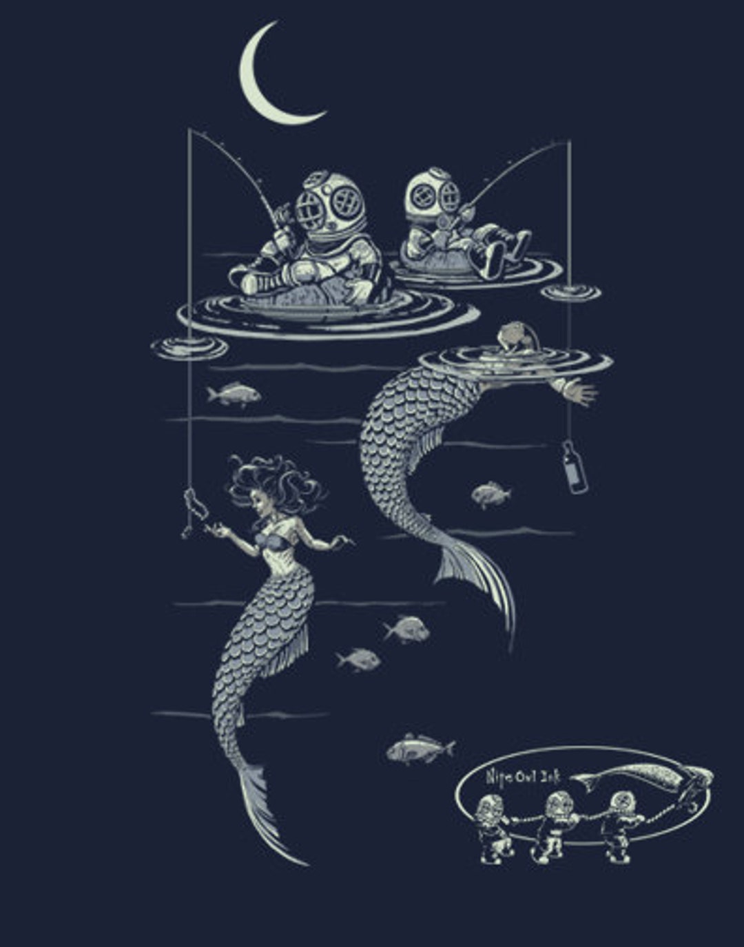 Mermaid Fishing - Etsy