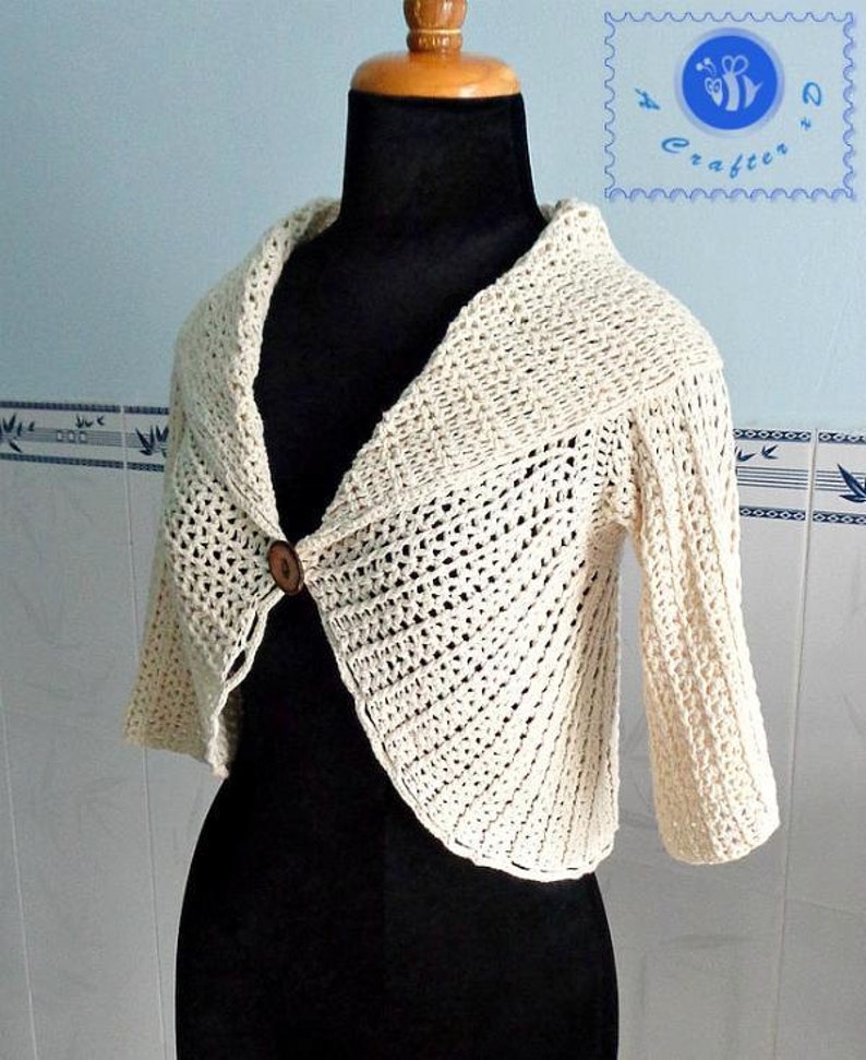 Sleeved Circle Vest Pdf Crochet Pattern ( Size 2XS - 2XL ) - Etsy
