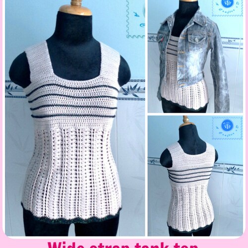 Layered Tank Top Pdf Crochet Pattern Size 2XS 2XL - Etsy