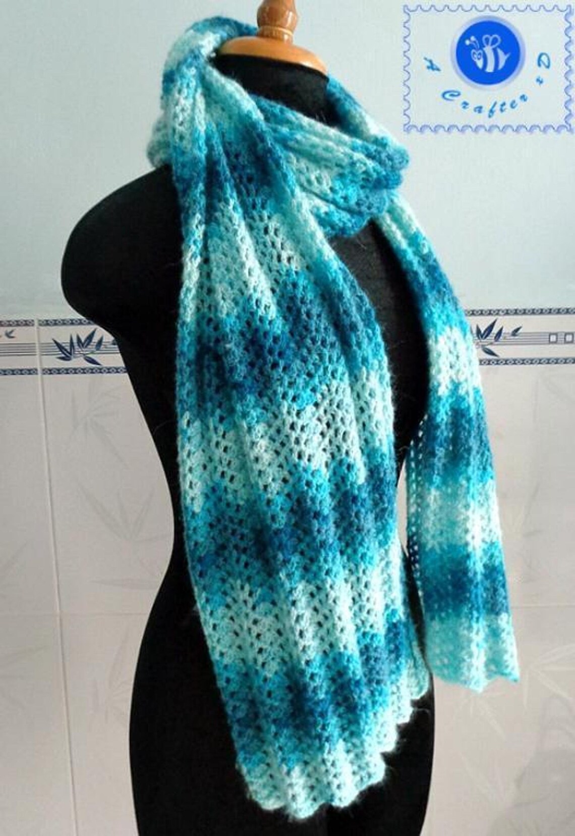 Ocean Tides Wrap Pdf Crochet Pattern - Etsy