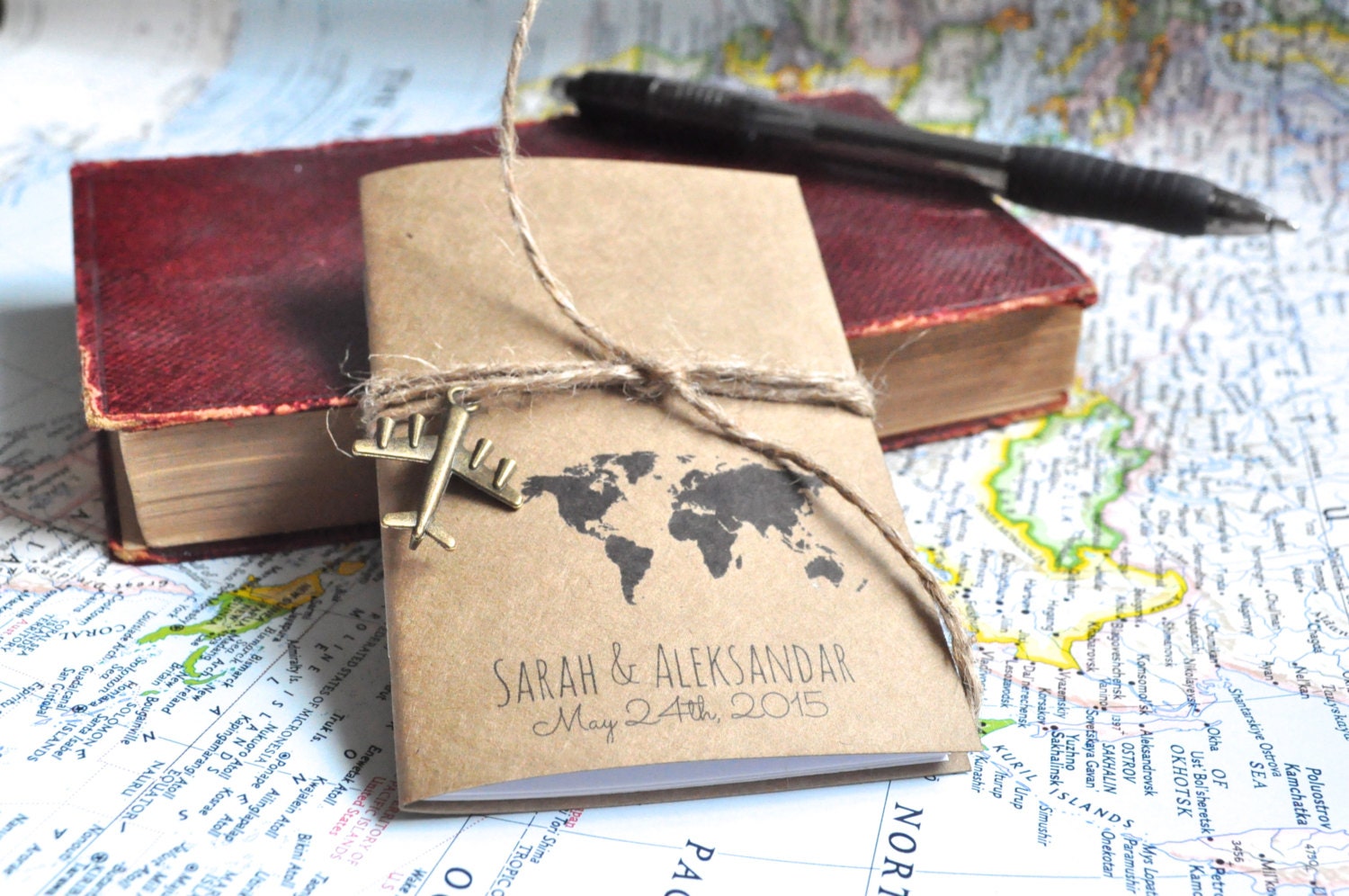 Custom Wedding Favor Notebooks Unique Favors Travel Theme - Etsy Canada