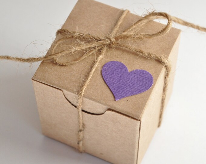 Wedding Favors, Rustic Wedding, Favor Boxes, Small Kraft Box, Gift Box ...