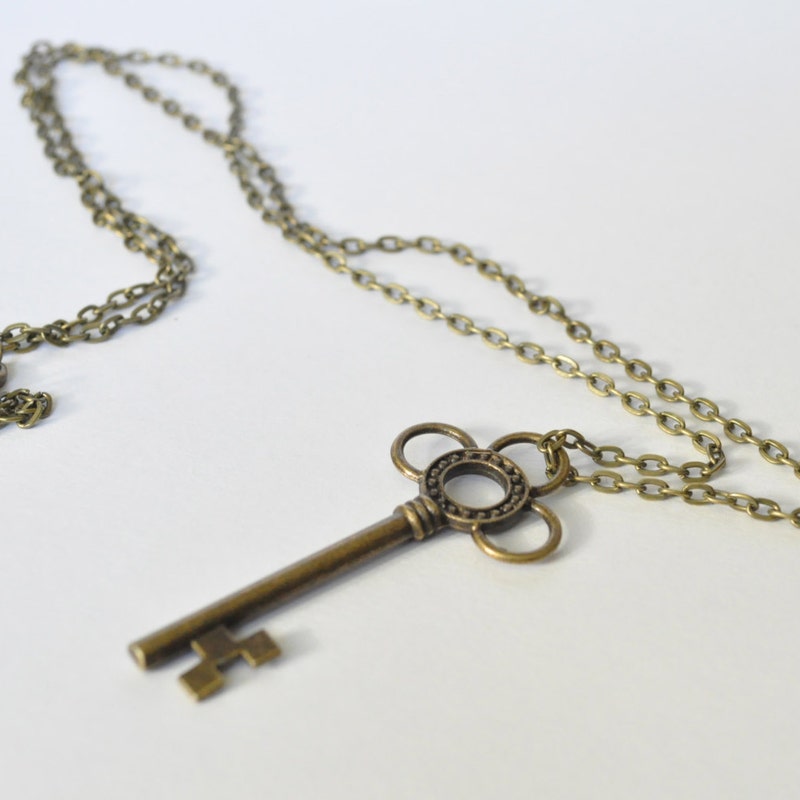 Long Key Necklace - Etsy