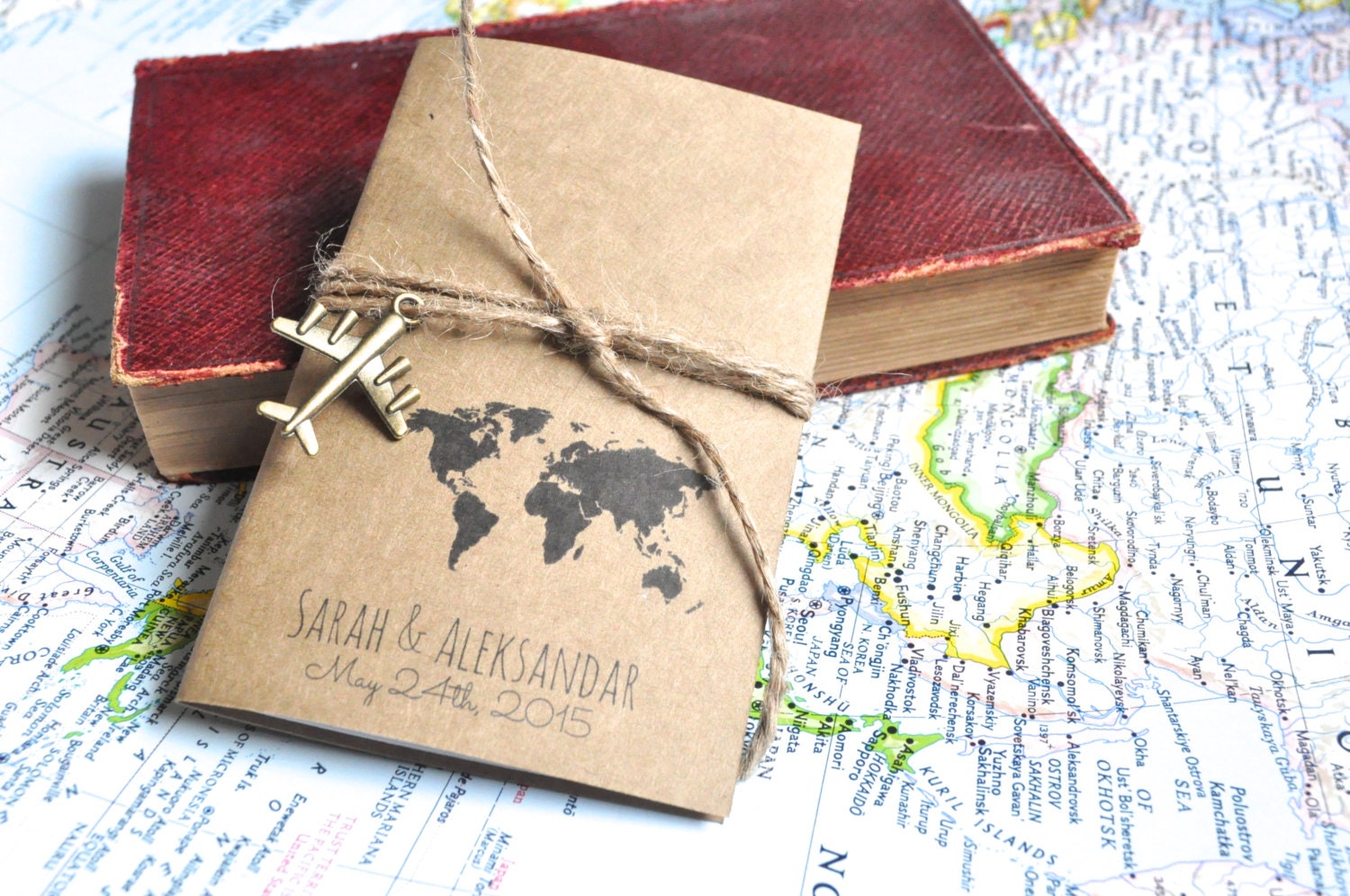 Custom Wedding Favor Notebooks Unique Favors Travel Theme - Etsy Canada