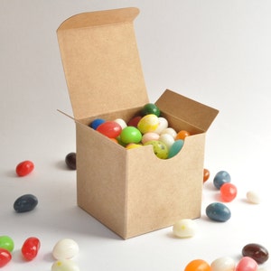 Mini Brown Kraft Boxes, 50, Small Gift Box, Small Brown Box, Mini Favor ...