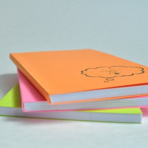 3 Neon Sketchbooks Small Notebooks Pocketbooks Mini Journal - Etsy