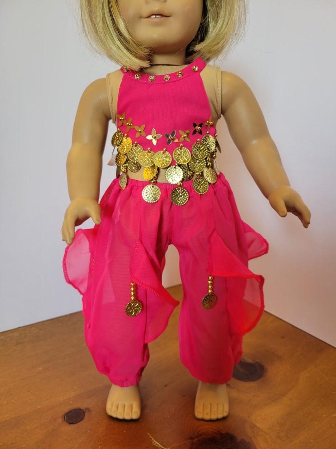 Hot Pink Gypsy - Genie - Belly Dancer Costume - Made to Fit American ...