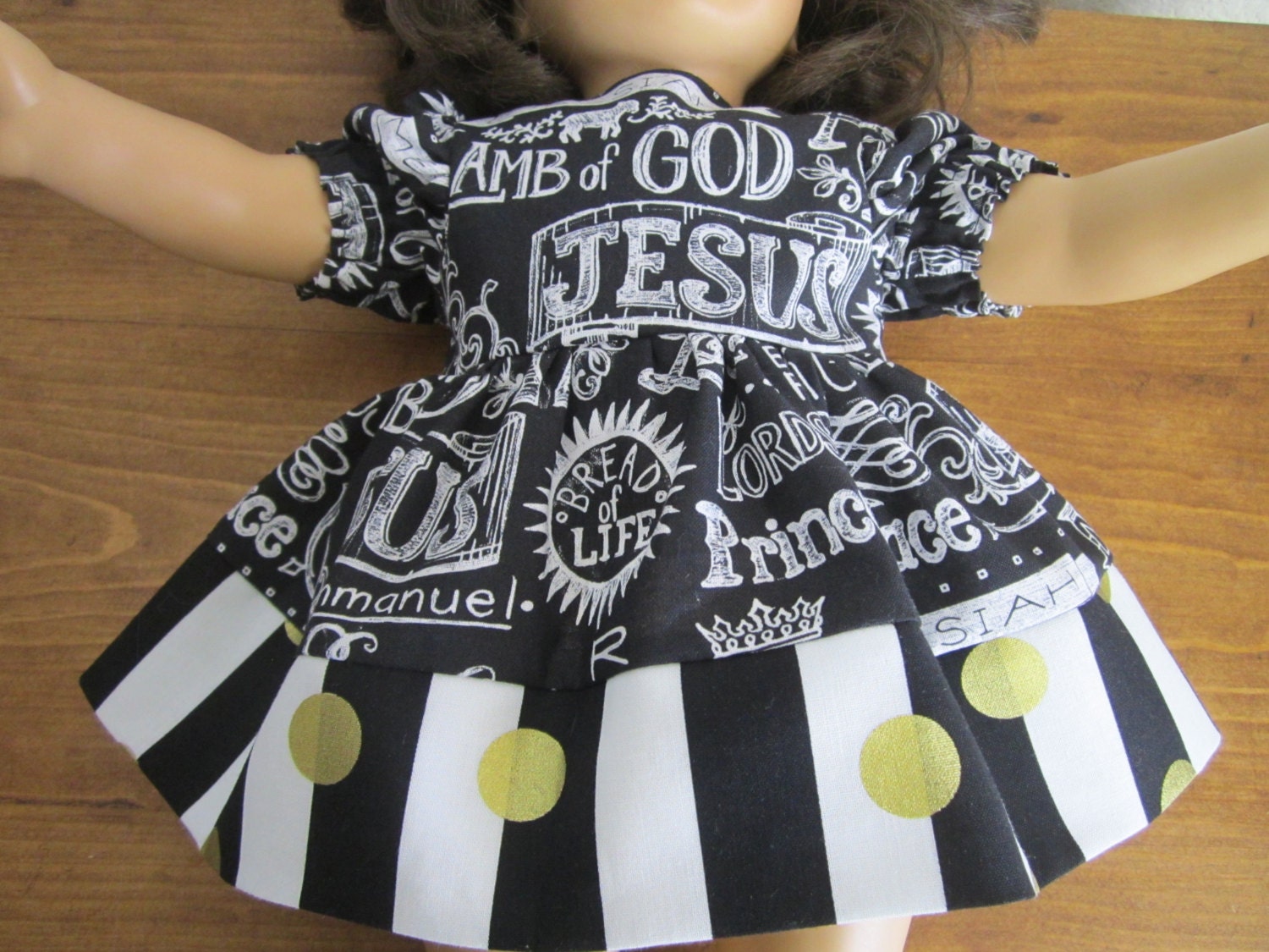 Handmade Jesus - King of Kings Dress & Bible Fits American Girl - Lamb ...