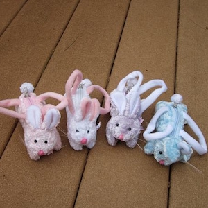 Fluffy, Furry, Cute Bunny Purses - Choose Your Color - Made to Fit ...