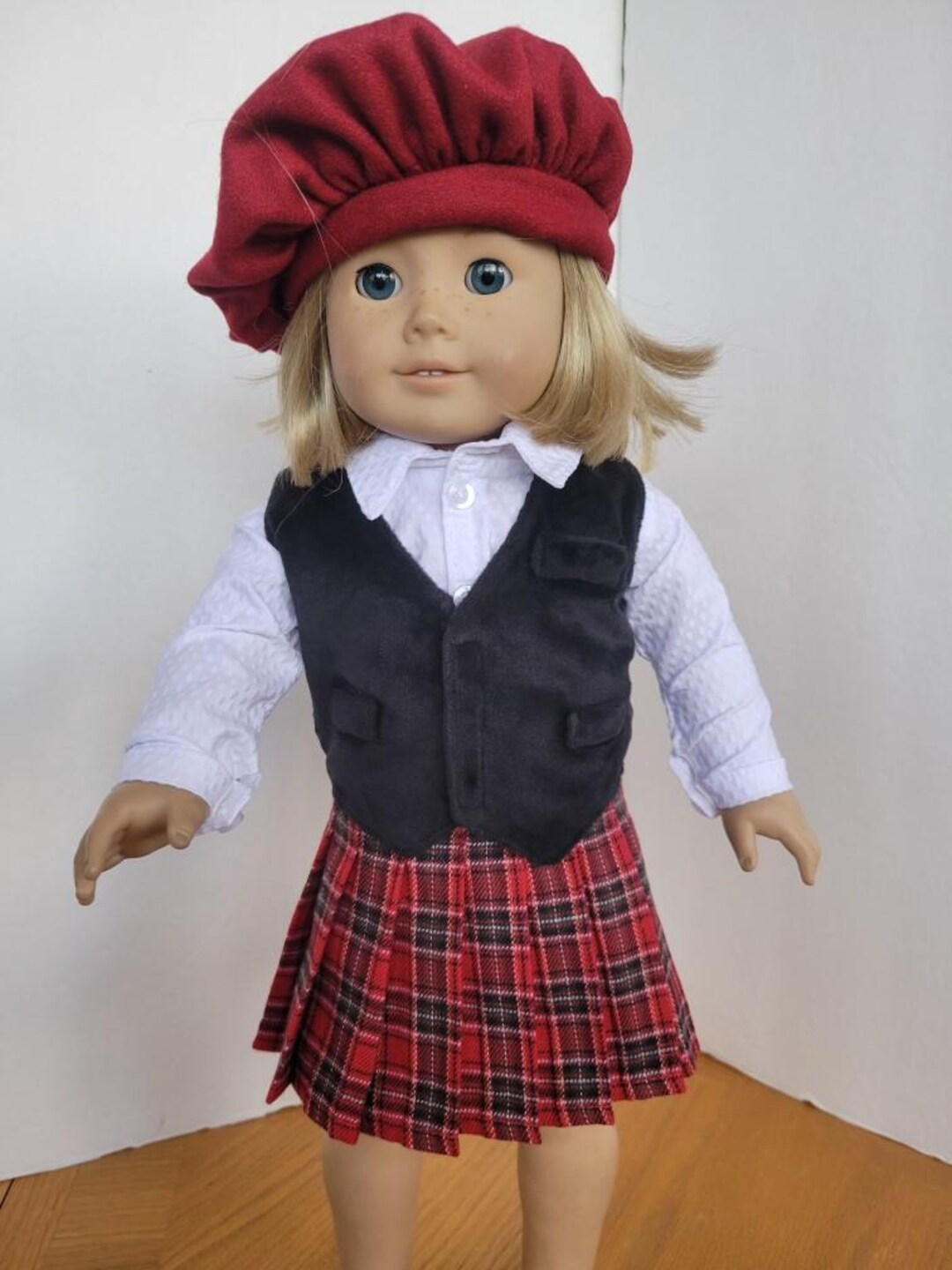 4-piece Highland Lass Scottish Skirt Set - Made to Fit American Girl ...