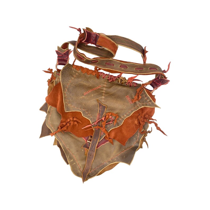 Handmade Leather Bag Leather Leaf Bag Urialmagic Leaf Purse - Etsy