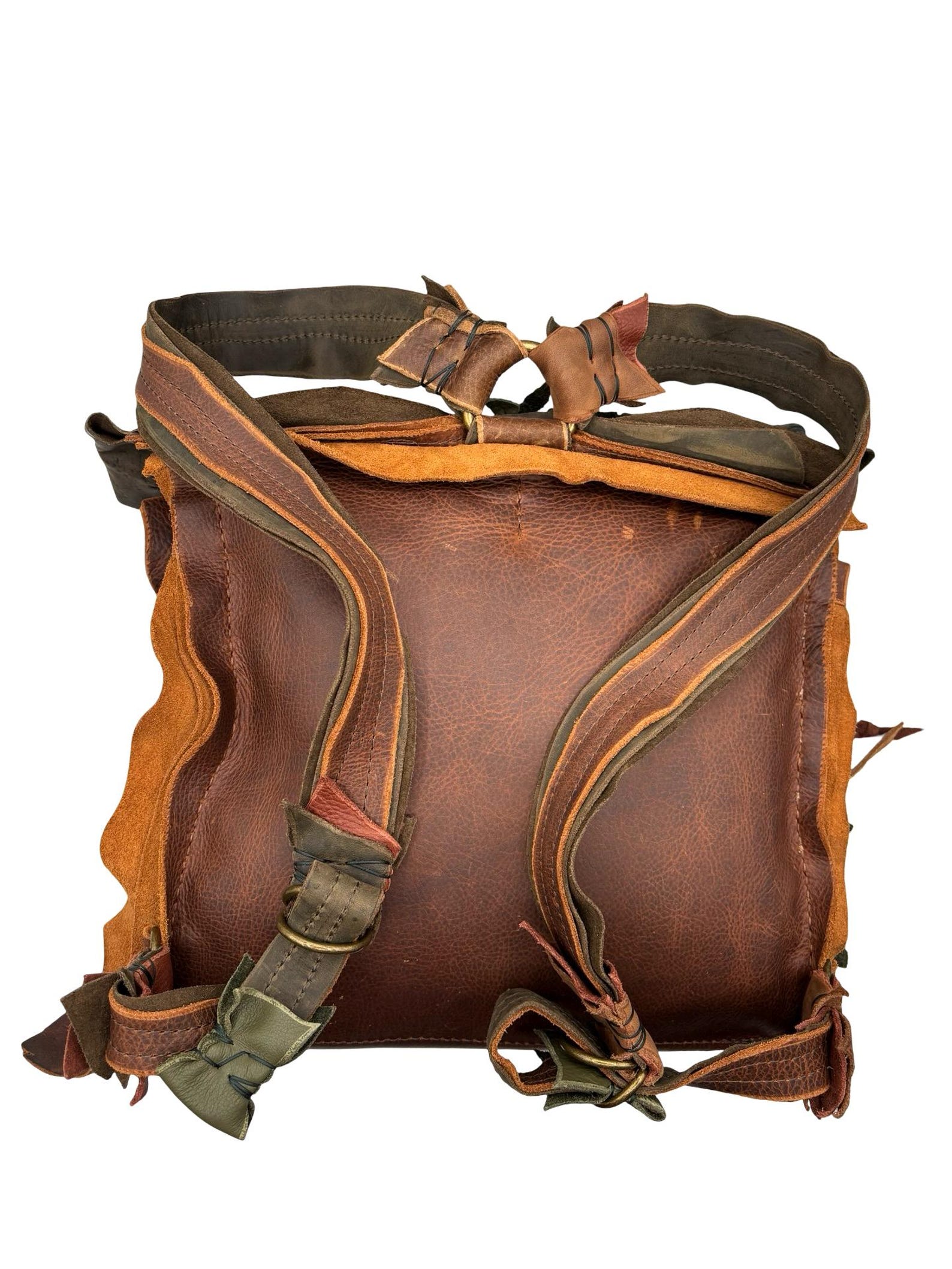 Handmade Leather Backpack: Oak Leaf & Acorn Design - Etsy
