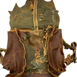 Forager Backpack, Leather Hiking Backpack, Handmade Leather Backpack ...